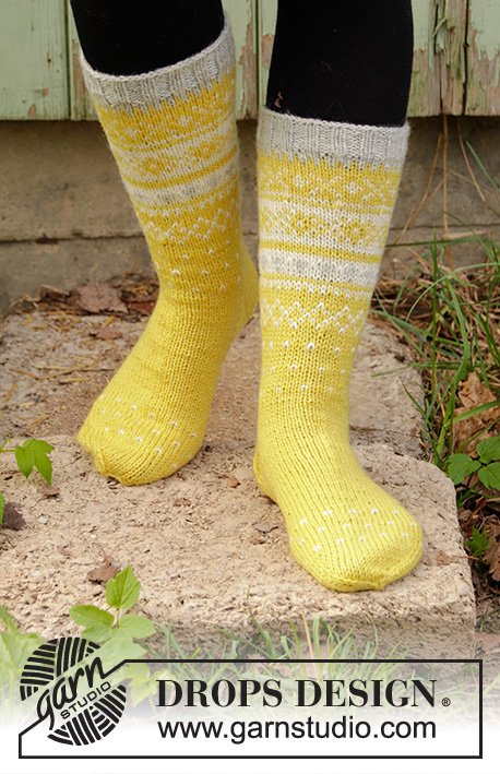 Zestaw włóczki na wzór Lemon Pie Socks