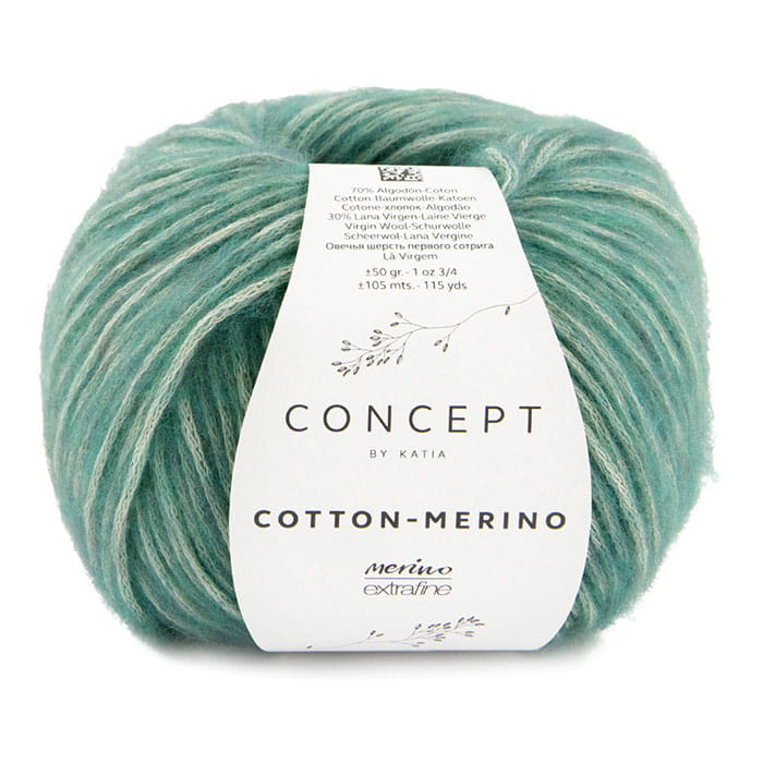 Katia Cotton Merino - szmaragd - 140